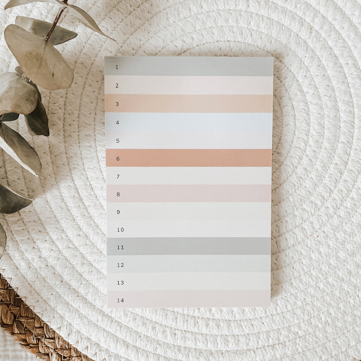 Bloc-notes | Motif Ligné Pastel | Le Petit Tableau Noir